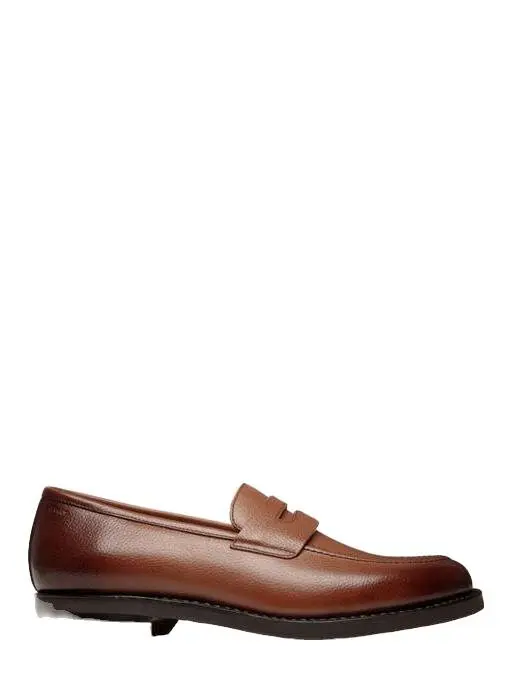 Bally Schoenen Embossed Leather Penny Loafer - Brown