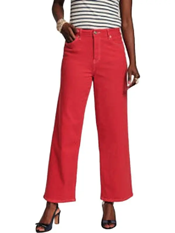 FRANCES VALENTINE Ace Wide Leg Jean - Red