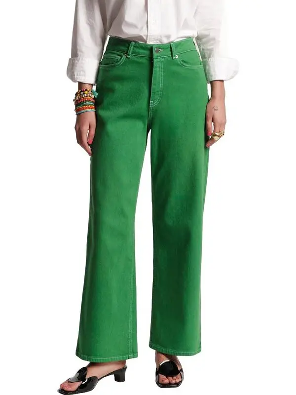 FRANCES VALENTINE Ace Wide Leg Jean - Treetop