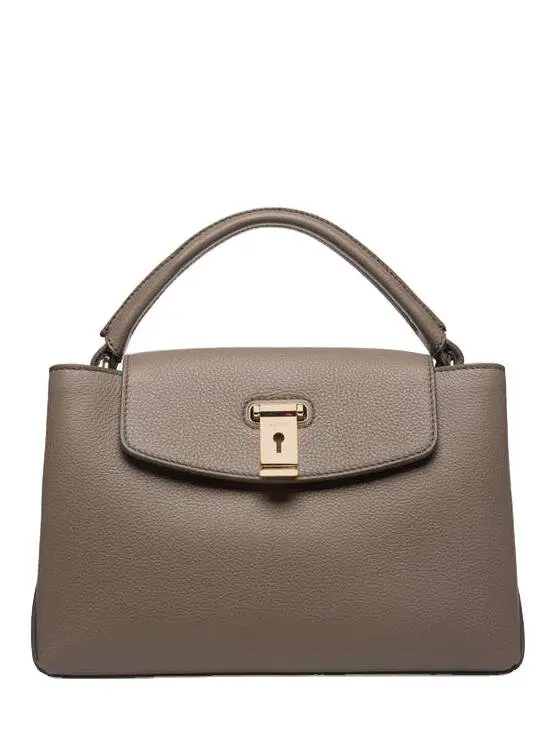 Bally Lock Me Small Top Handle Bag - Brown