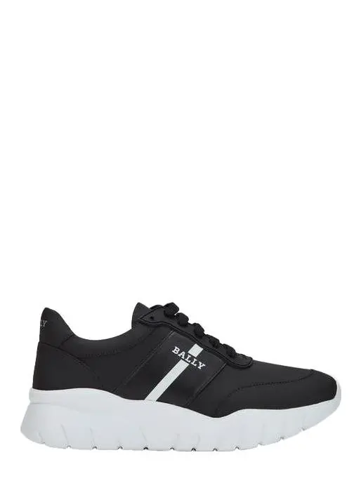 Bally Sneaker In Rubber-coated Leather - Black