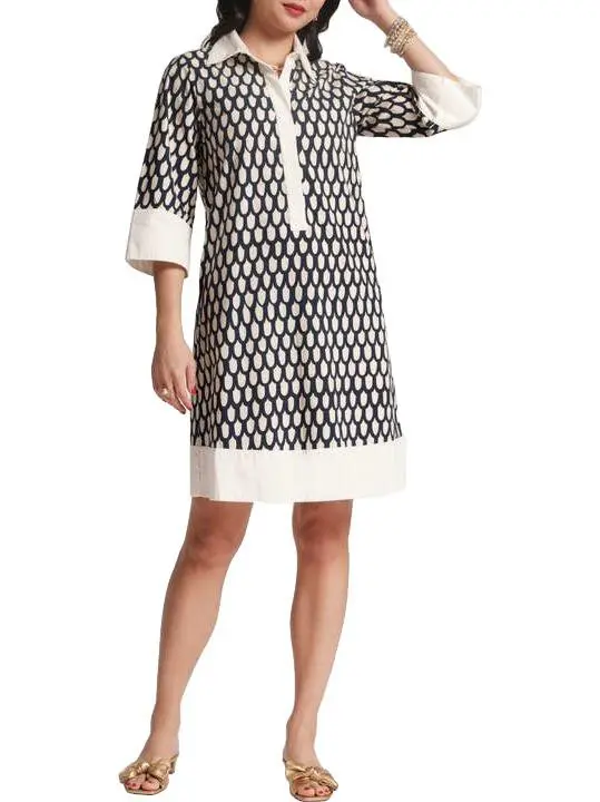 FRANCES VALENTINE Tracey Mini Dress Loop - Navy/multi