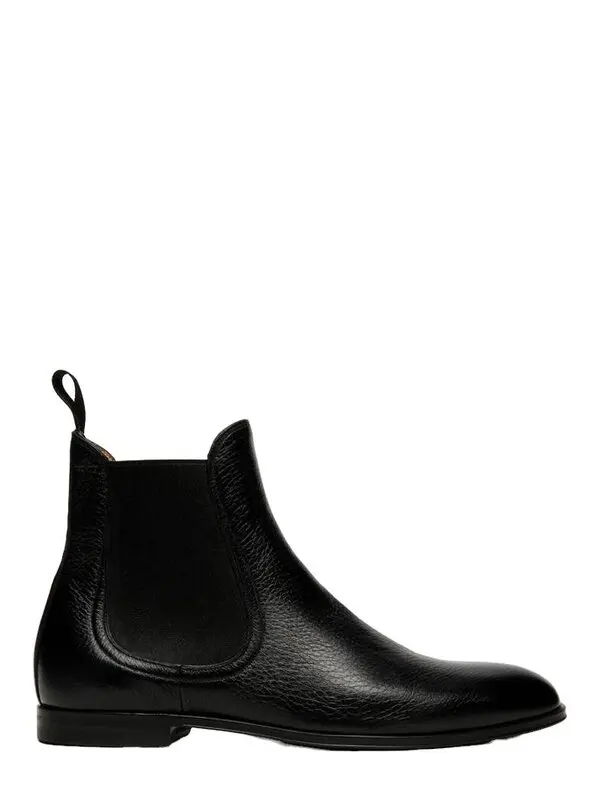 Bally Westminster Bootie In Deer Leather - Black