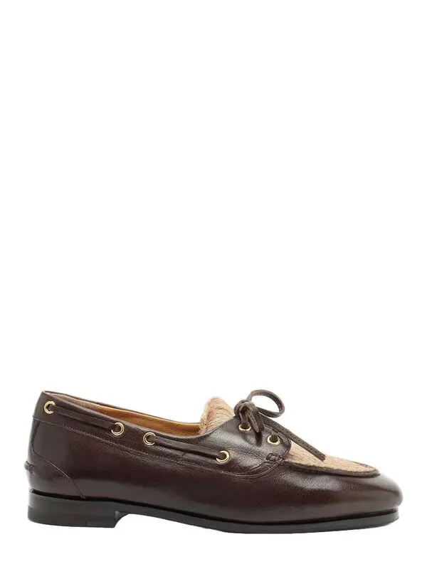 Bally Buffalo Leather Derby - Brown