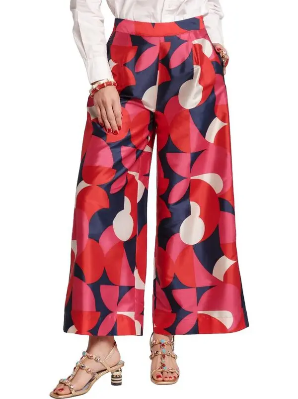 FRANCES VALENTINE Palazzo Pants - Pink/purple/multi