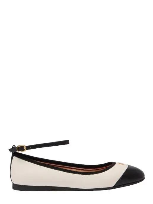 Bally Ysla Ballet Flat - White