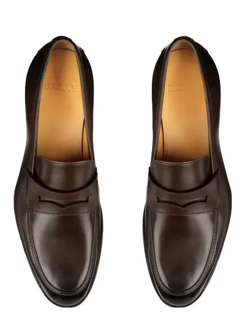 Bally Webb Leather Loafers - Brown