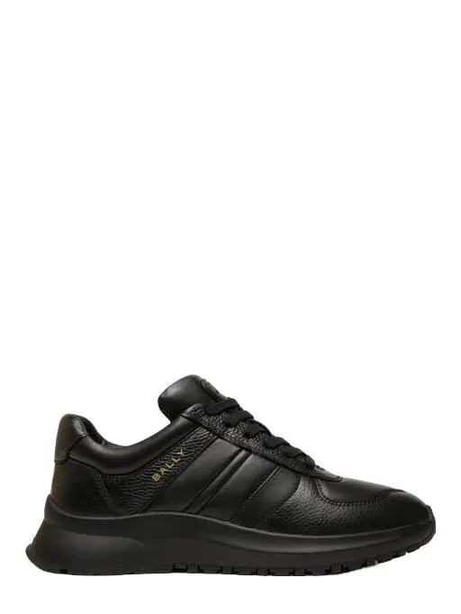 Bally Outline Leather Sneakers - Black/black
