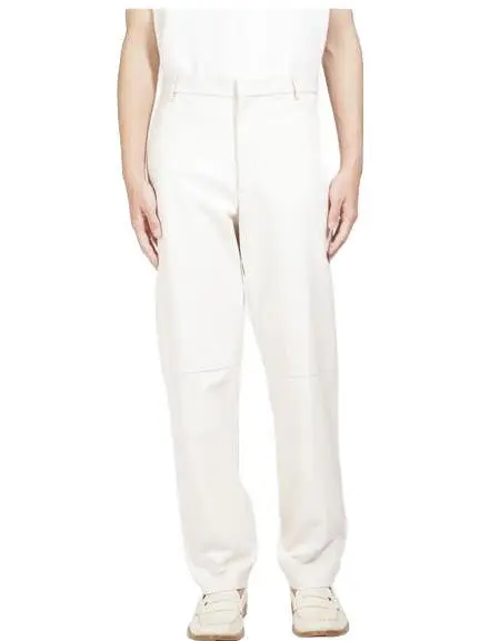 Bally Leather Trousers - White