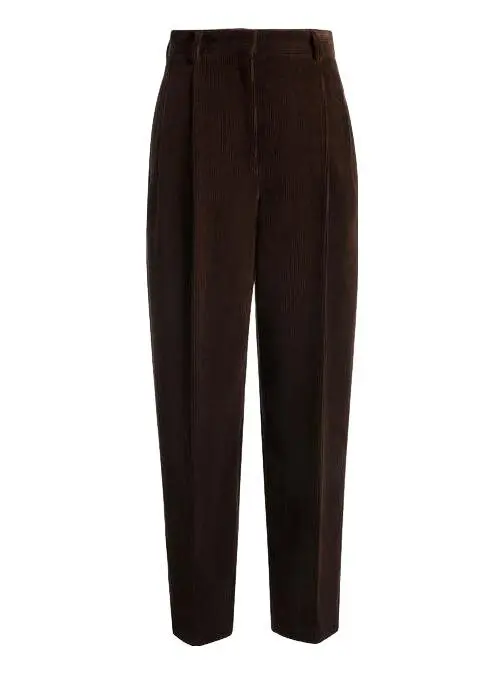 Bally Pleated Corduroy Trousers - Ebano 21