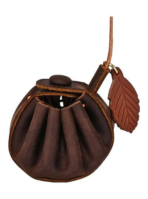 OLD TREND Mini Bucket Charm - Dark Brown