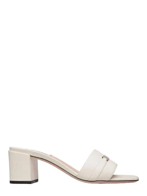 Bally Deco Leather Sandals - White