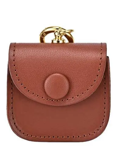 OLD TREND Genuine Leather Mini Structured Charm - Brown