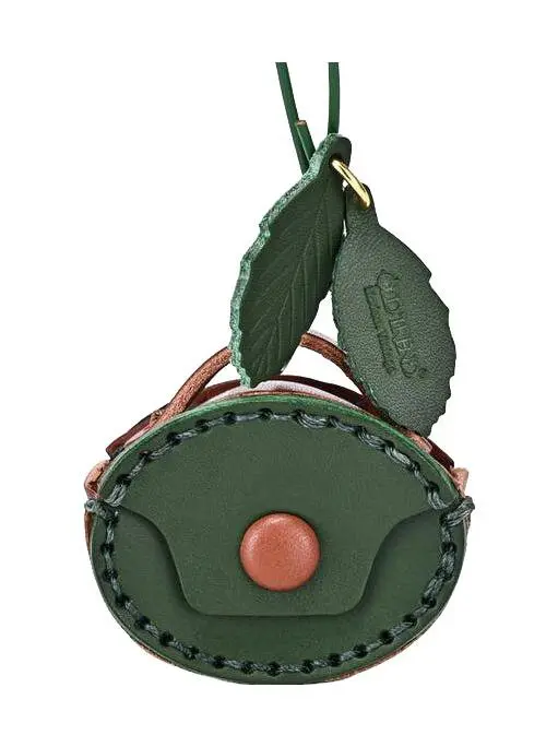 OLD TREND Oval Genuine Leather Charm - Green