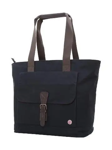 TOKEN Waxed Montague Tote Bag - Black
