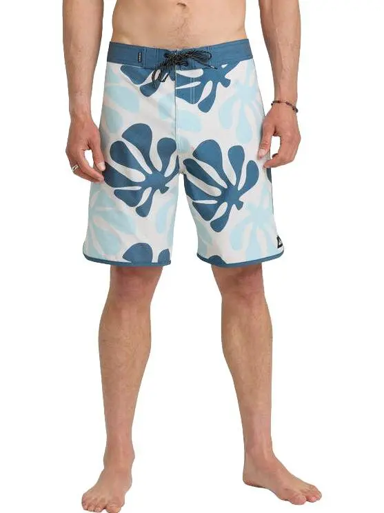 Quiksilver Sol Tiles 19" Board Shorts - Bone White