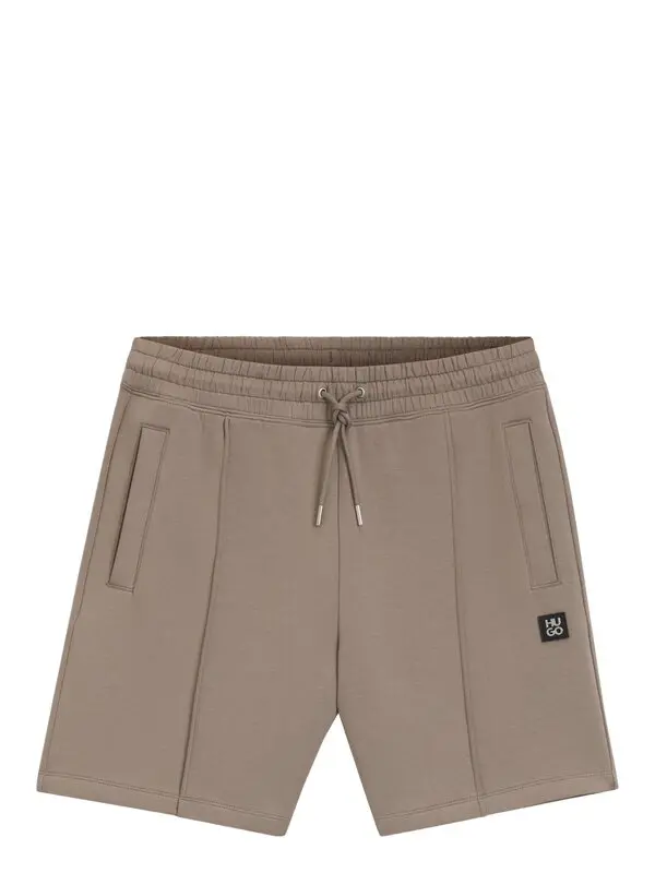 Hugo Shorts With Logo Detail - Light Brown