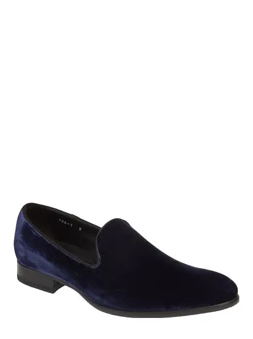 To Boot New York Formal Velvet Loafer - Blue Velour
