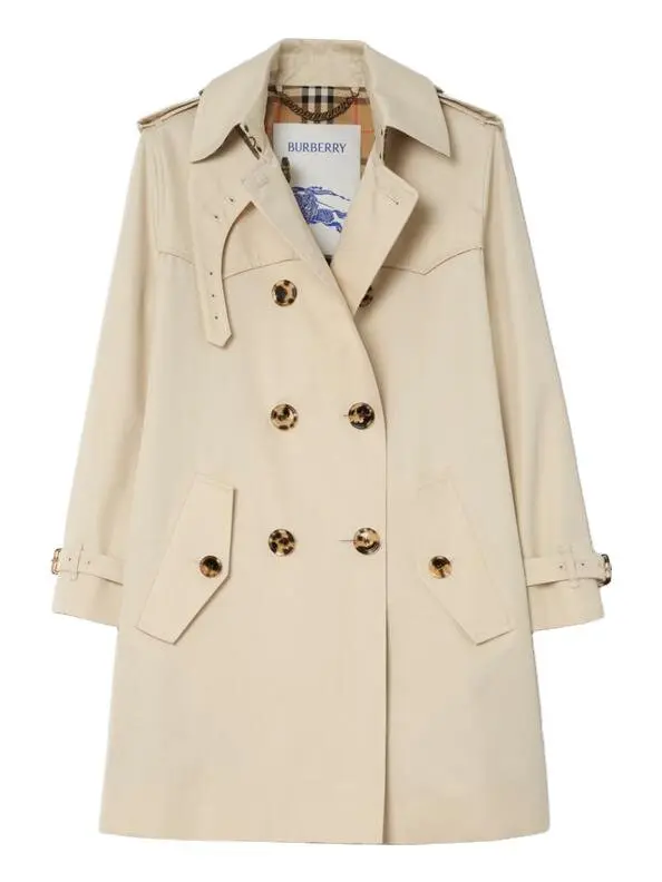 Burberry Summerside Cotton Gabardine Trench Coat - Clam Beige