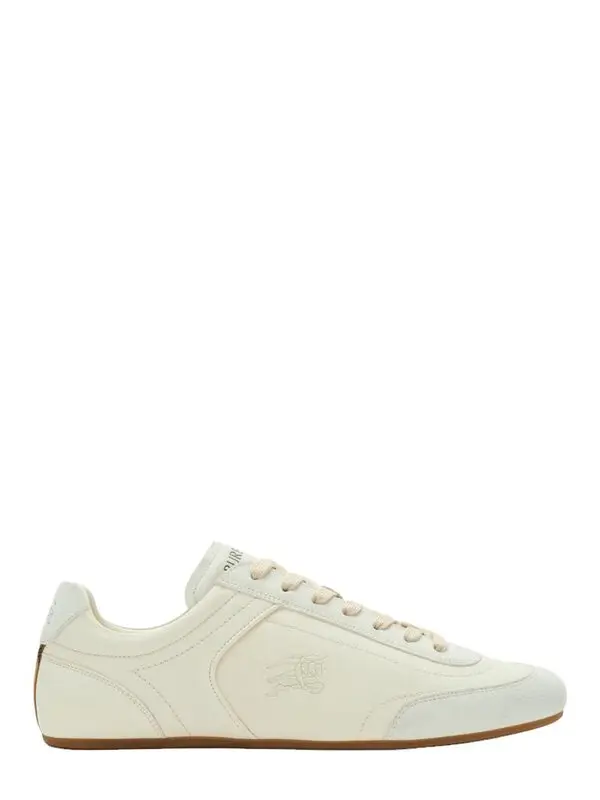 Burberry Leather Knight Runner Sneakers - Dove Beige