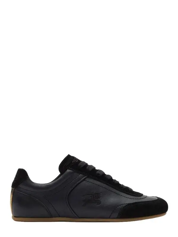 Burberry Leather Knight Runner Sneakers - Black