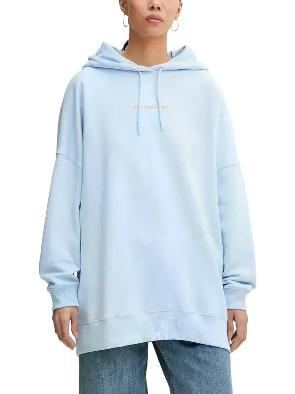 Marc O'polo Floral-print Hoodie - Blue