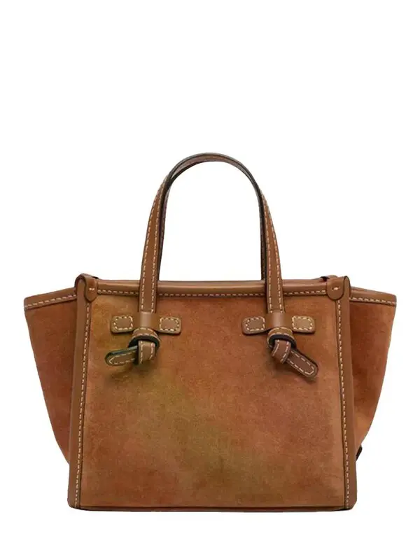 GIANNI CHIARINI Miss Marcella Suede Tote Bag - Brown
