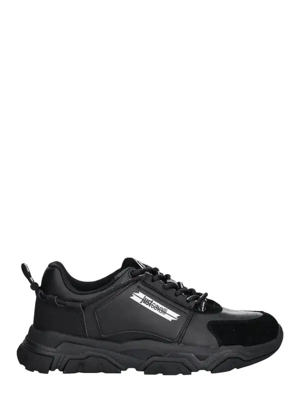 Just Cavalli Panelled Chunky Sole Sneakers - Black