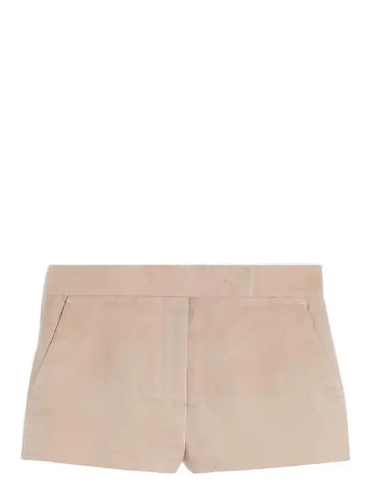 Max Mara Linen Canvas Shorts - Camel