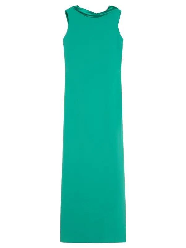 Max Mara Long Lightweight Cady Dress - Green
