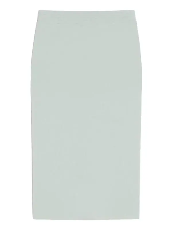 Max Mara Stretch Viscose Yarn Pencil Midi Dress - Sage Green