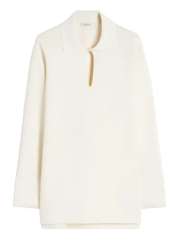 Max Mara Viscose Crêpe Yarn Jumper - Ivory