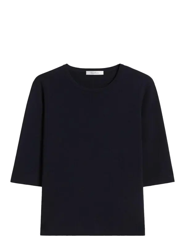 Max Mara Viscose Crêpe Jumper - Ultramarine