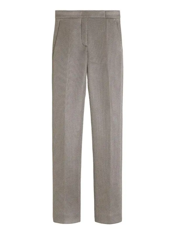 Max Mara Slim-fit Jersey Mesh Trousers - Medium Grey