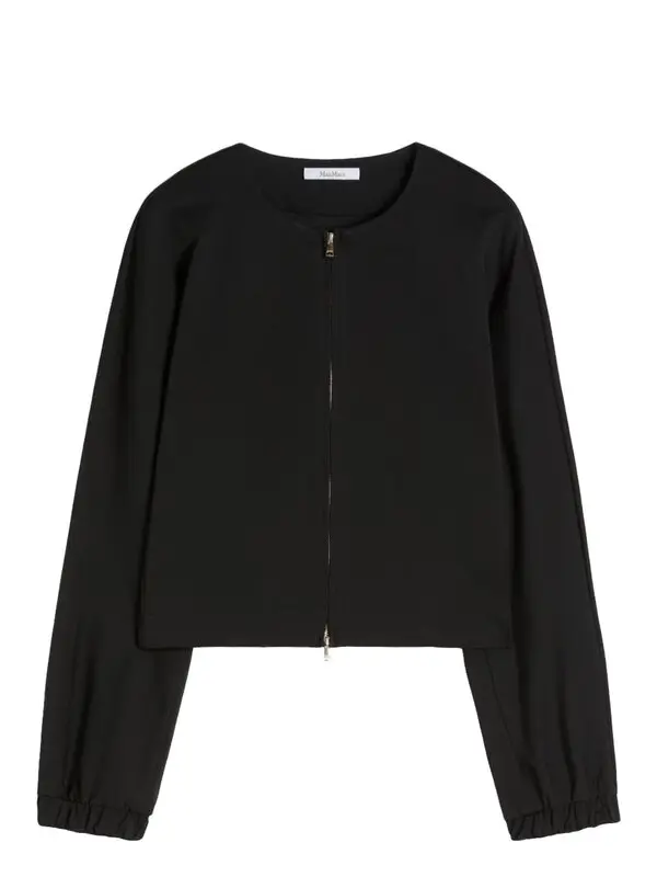 Max Mara Viscose Jersey Boxy Jacket - Black
