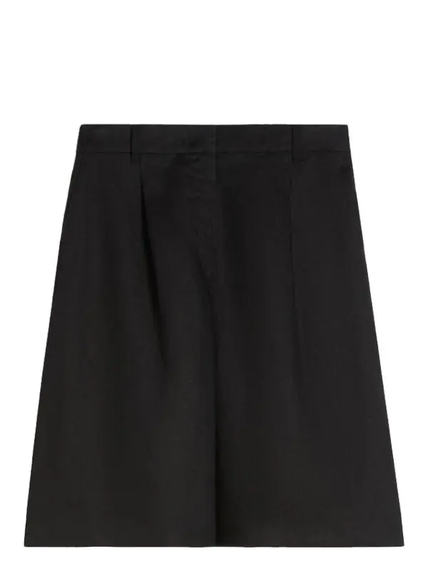 Max Mara Linen Bermuda Shorts - Black