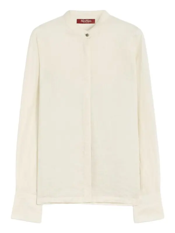 Max Mara Ramie Canvas Shirt - Beige