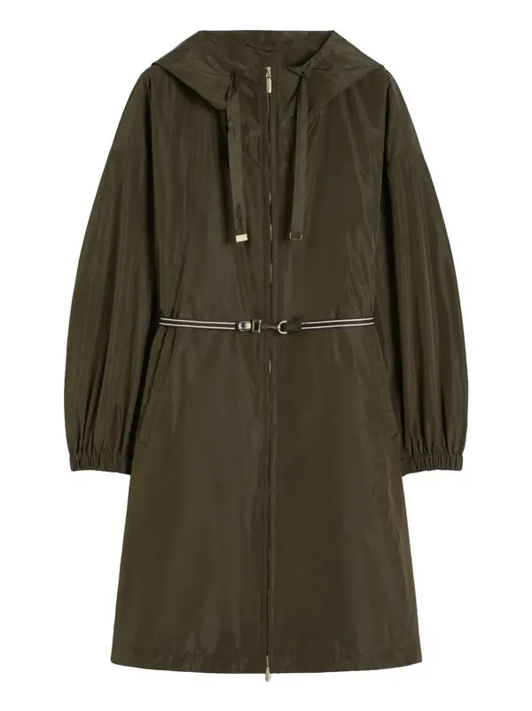 Max Mara Water-repellent Taffeta Parka - Green
