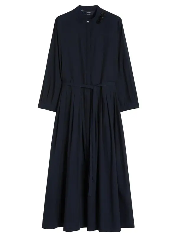 Max Mara Long Cotton Voile Dress - Ultramarine