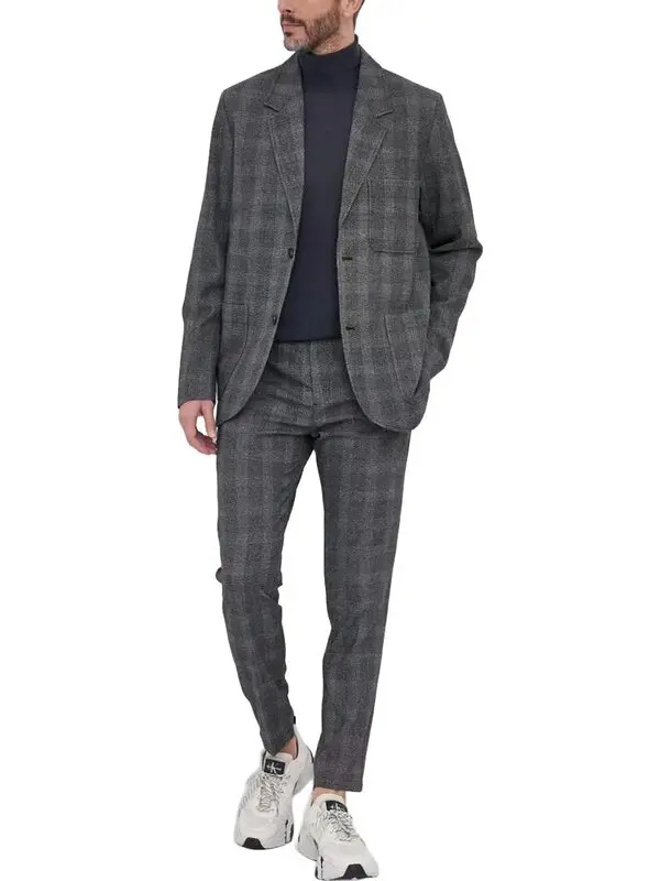 SAMSOE SAMSOE Check Pocket Suit - Grey