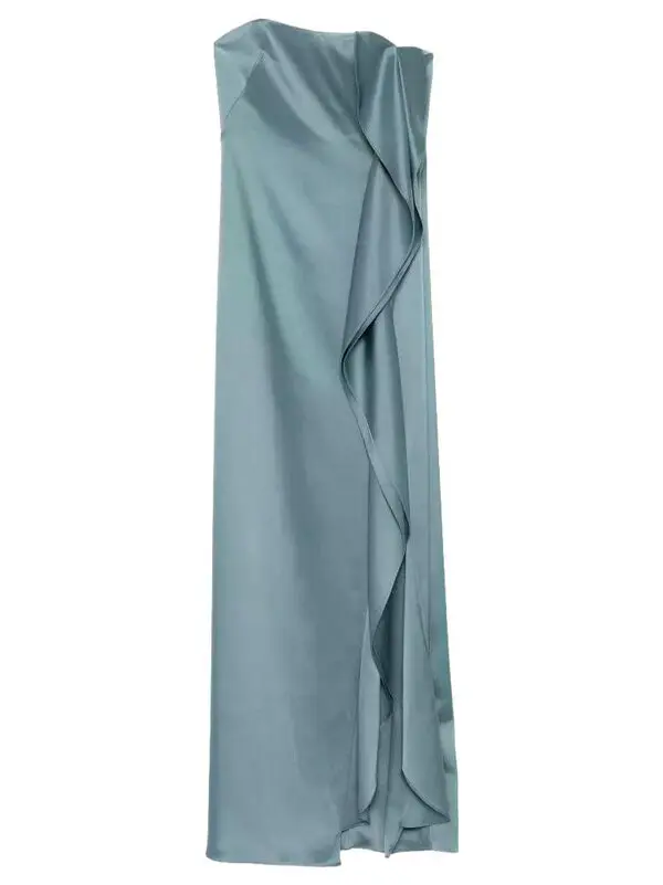 Amsale Cascade Maxi Dress - Blue