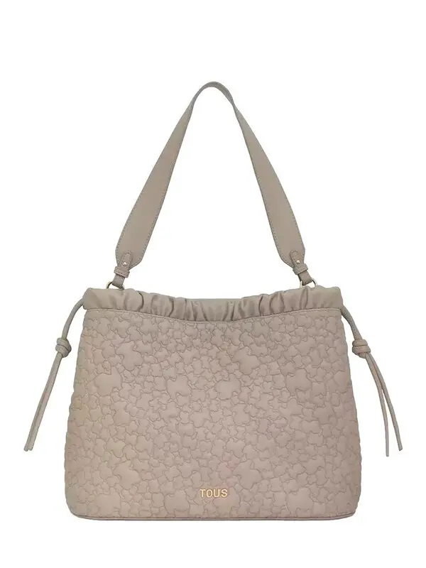 TOUS Puffy Bear Drawstring Shoulder Bag - Neutrals