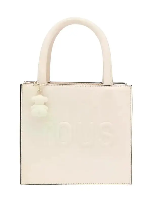 TOUS Mini Cube Embossed Tote - Neutrals