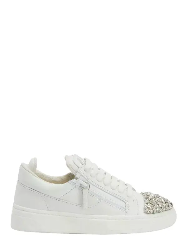 GIUSEPPE ZANOTTI Crystal-embellished Sneakers - White