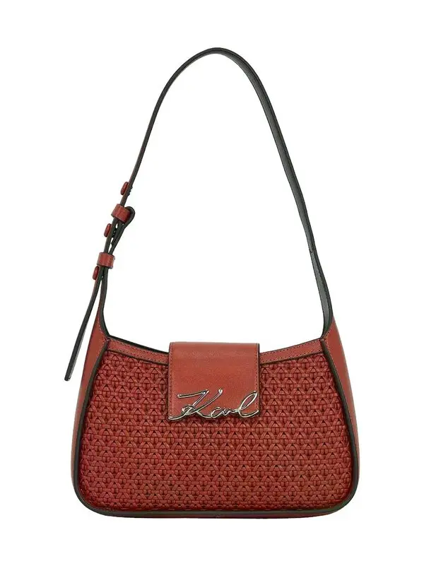 Karl Lagerfeld Woven Tote Bag - Red