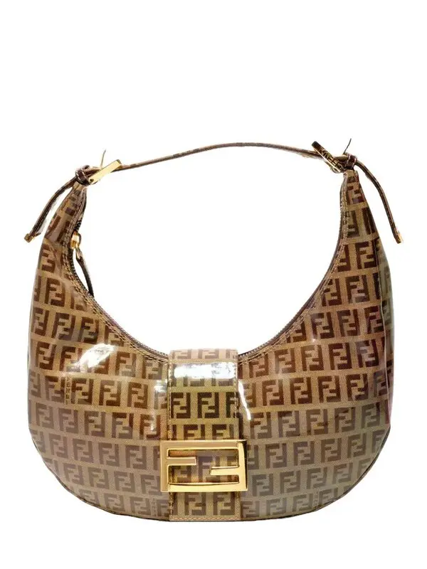 Fendi 2000s Zucchino Monogram Shoulder Bag - Neutrals