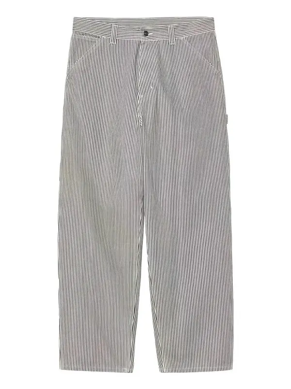 Carhartt Work In Progress Mercer Single Knee Striped Trousers - White