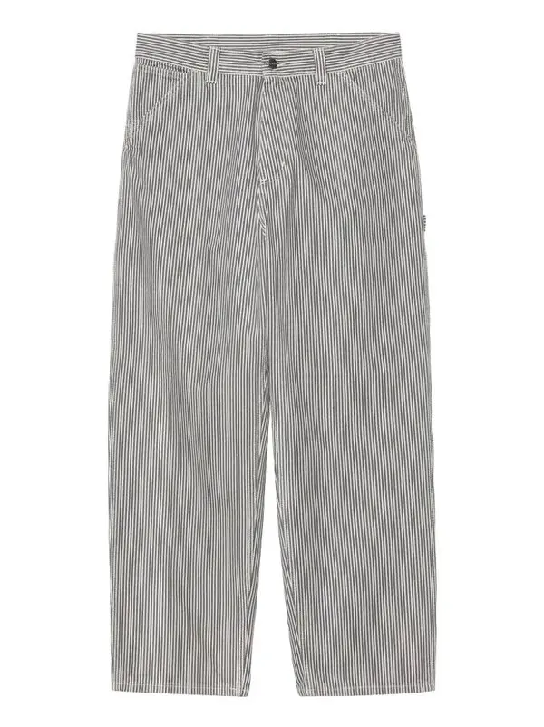Carhartt Work In Progress Mercer Single Knee Striped Trousers - White