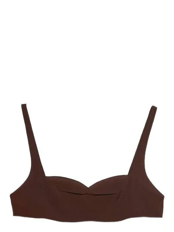 Prada Crepe De Chine Top - Brown
