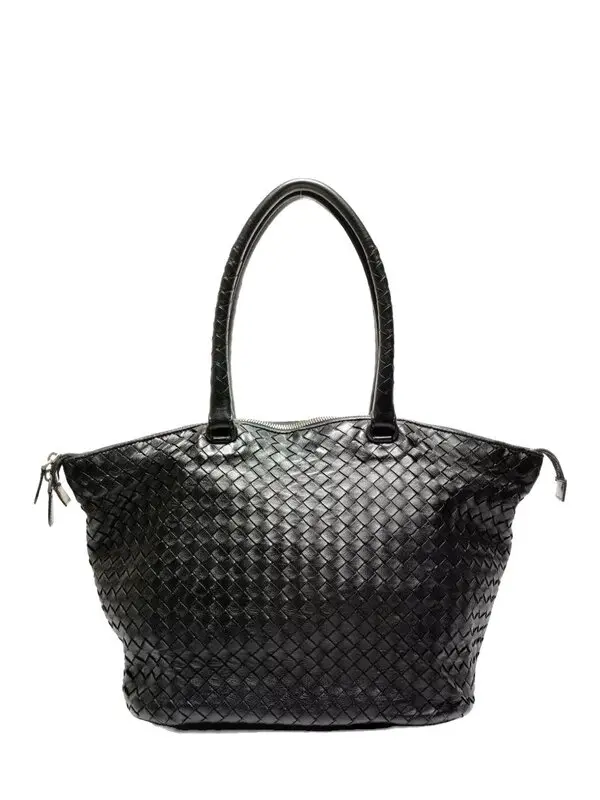 Bottega Veneta 2009 Intrecciato-leather Shoulder Bag - Black